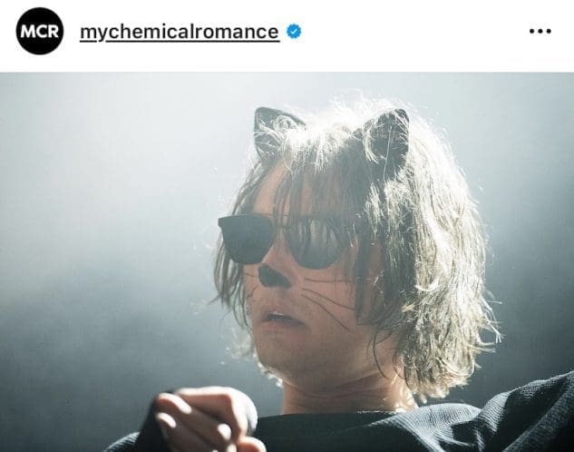 Gerard Way of My Chemical Romance Dressed as Kitty Cat Has Us Melting ...